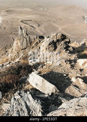 View from the top of the city of Kabul.. Landscape view is beautiful ...