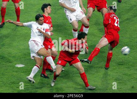 PAOLO MALDINI AC MILAN ISTANBUL TURKEY 25 May 2005 Stock Photo - Alamy