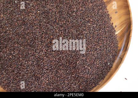 Heap of poongar rice. Indigenous rice from Tamilnadu, the southern ...