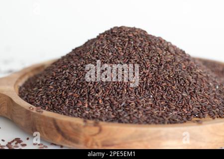 Heap of poongar rice. Indigenous rice from Tamilnadu, the southern ...