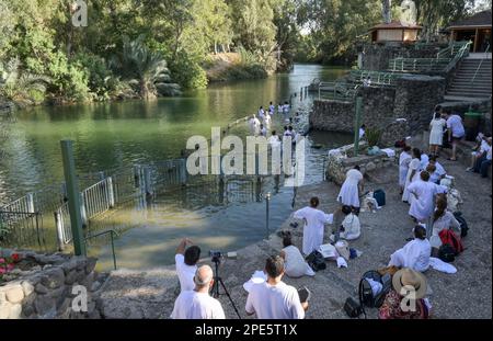 ISRAEL, town Degania, near lake Sea of Galilee, Jordan river, tourist ...