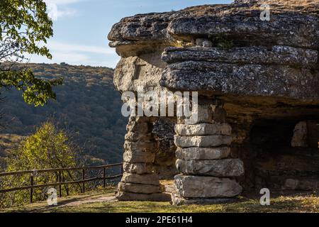 Cave-temple of pre-Christian time Pagan IX century in the village of ...