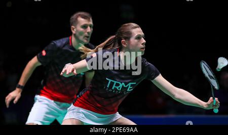 England's Gregory Mairs and Jenny Mairs in action during their R16 ...