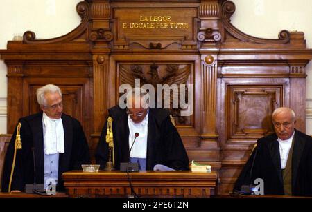Italian Cassazione high court section president Francesco Morelli ...