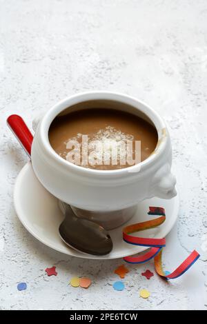 Basler Mehlsuppe, the soup is traditionally eaten at Fasnacht, Basel ...