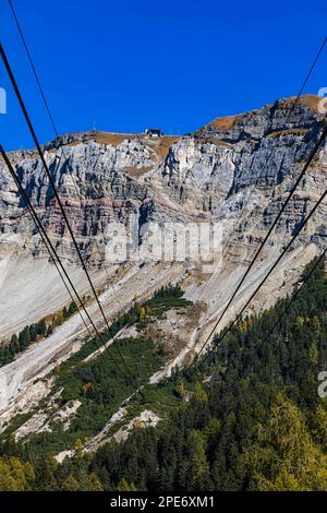 Seceda cable car station Stock Photo - Alamy