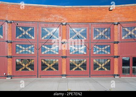 Evanston, Wyoming - The historic roundhouse and railyards, built by the ...