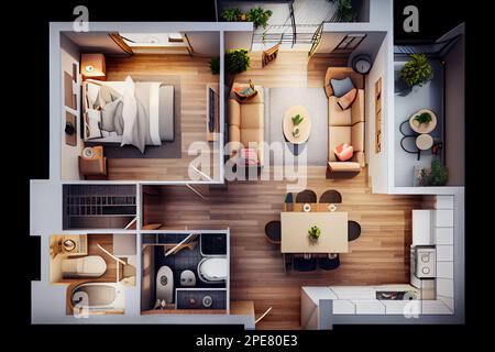 Property plan schematic Stock Photo - Alamy
