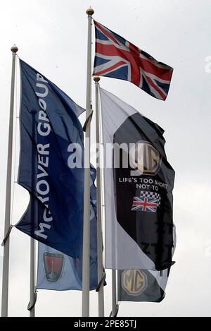 MG Rover Flags Stock Photo - Alamy
