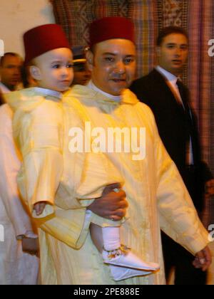 Morocco's King Mohammed VI and his son, first lady Melania Trump, U.S ...