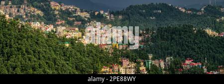 Urban sprawl in the Himalayan foothills in the Shimla district ...
