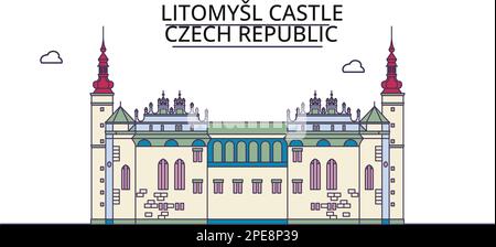 Czech Republic, Litomysl, Litomysl Castle travel landmark vector ...