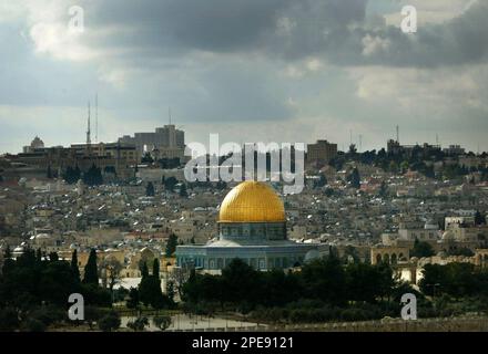 Temple Mount including Al Aqsa Mosque and Dome of the Rock. Jerusalem ...