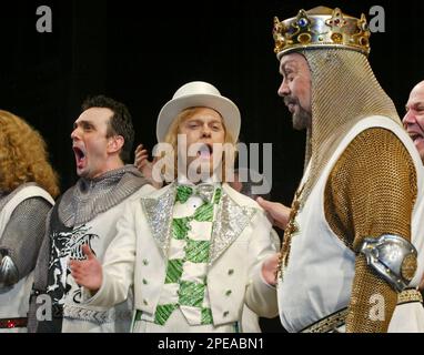 Tim Curry (King Arthur) in Monty Python;s SPAMALOT at the Palace ...