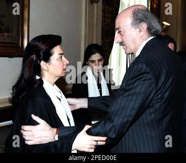 Nazik Hariri wife of the slain former Premier Minister Rafik Hariri ...