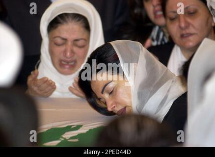 Nazik Hariri wife of the slain former Premier Minister Rafik Hariri ...