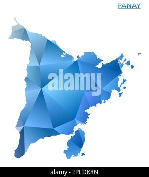 Network map of Panay. Island digital connections map. Technology ...