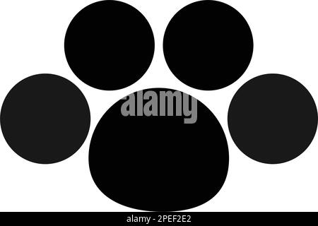 dog footprint logo vektor template Stock Vector Image & Art - Alamy