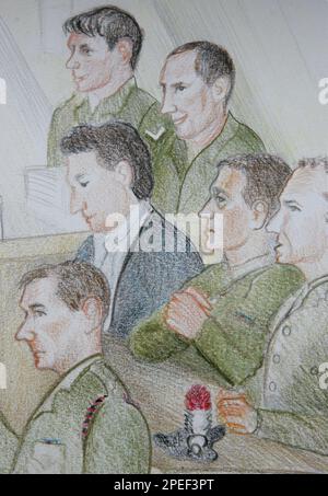 British Army Lt. Col. Nick Cowley of the Queens Royal Hussars briefs ...