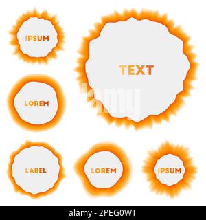 Colorful round banner. Astonishing circular backgrounds. Radiant vector ...