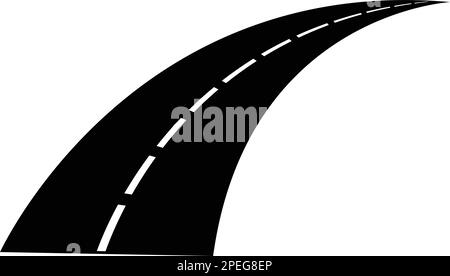 road icon with dotted line illustration design Stock Vector Image & Art ...