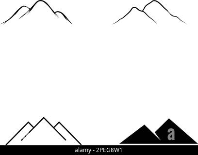mountain icon vektor illustration design Stock Vector Image & Art - Alamy