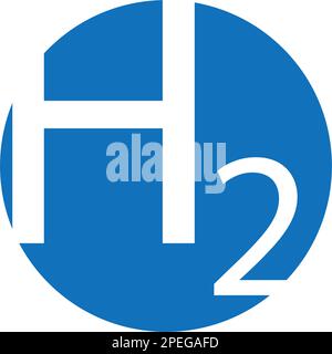 simple hydrogen logo illustration design Stock Vector Image & Art - Alamy