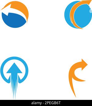 faster arrow logo vektor template Stock Vector Image & Art - Alamy