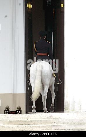 Lieutenant General Sir Michael Jackson with his wife Sarah, after ...