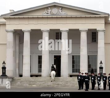 Lieutenant General Sir Michael Jackson with his wife Sarah, after ...