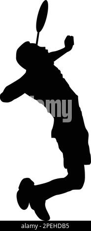 badminton jump smash logo icon vektor temlpate Stock Vector Image & Art ...