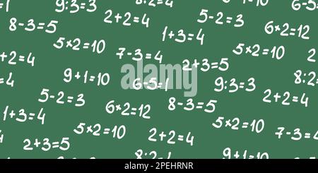 Solve examples. Seamless background of randomly placed different ...