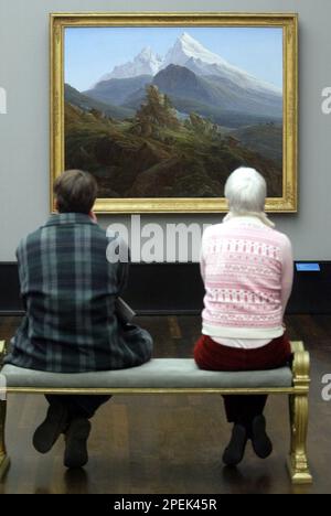 Caspar David Friedrich - The Watzmann Stock Photo - Alamy