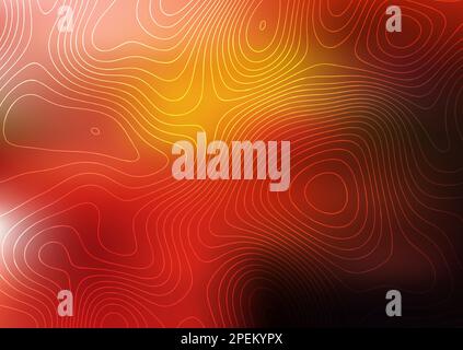 Abstract topography map design with a heat map overlay Stock Vector ...