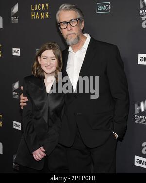 (L-R) Vesper Ruck and Alan Ruck arrives at the AMC Network's LUCKY HANK ...
