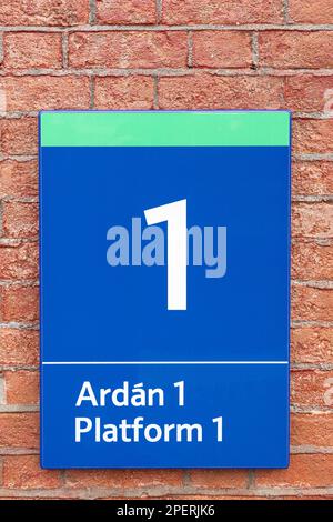 Standard Drumcondra - Droim Chonrach Railway Station Sign, Dublin ...