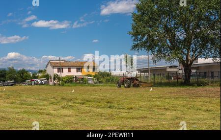 Tuscan countryside near Galleno, Fucecchio,Firenze province, along the ...