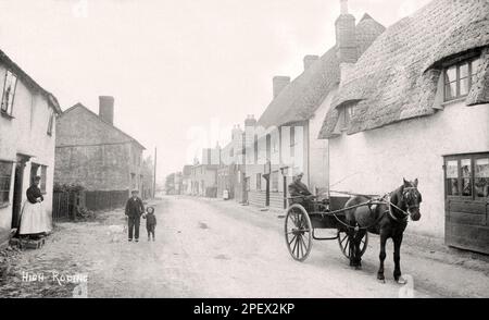 Vintage photograph - 1908 - High Street, Petworth, West Sussex Stock ...