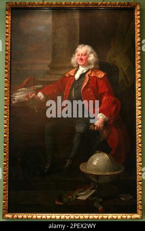 CAPTAIN THOMAS CORAM, FOUNDER OF THE FOUNDLING HOSPITAL. Engraved by B ...