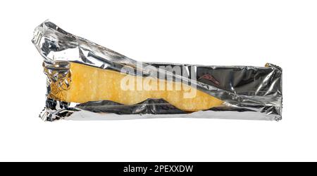 Long Potato Chips in Foil Packaging Isolated. Crispy Thin Potato Snack ...