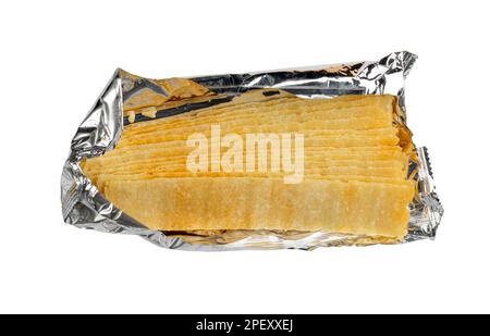 Long Potato Chips in Foil Packaging Isolated. Crispy Thin Potato Snack ...