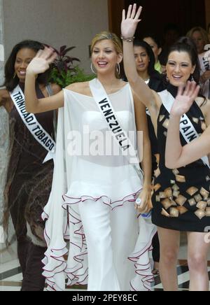 Danielle Jones, Miss Trinidad Tobago competes in the swimsuit ...