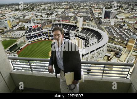 San Diego Padres owner John Moores, right, and series Most Valuable ...