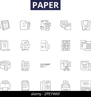 pulp mill paper line icon vector illustration Stock Vector Image & Art ...