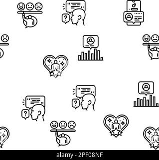 testimonial feedback quote vector seamless pattern Stock Vector Image ...