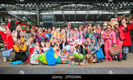 London Colour Walk at Old Spitalfields Market, London, UK Stock Photo ...
