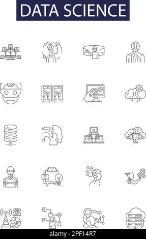 cloud programming icons, signs, outline symbols, concept linear ...