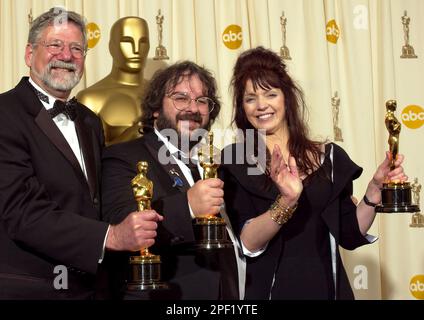 Barrie M. Osborne and Peter Jackson at the 76th Annual Academy Awards ...
