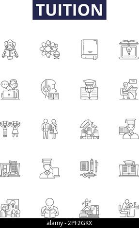 tax exemption line icon vector illustration Stock Vector Image & Art ...