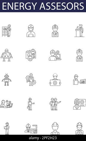 Surveyors line vector icons and signs. Mapping, Geologists, Survey ...